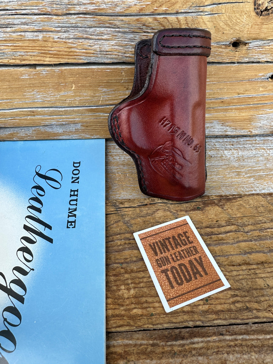 Vintage Don Hume H715 63 Brown Leather Open IWB Holster For Jennings J – vintagegunleather