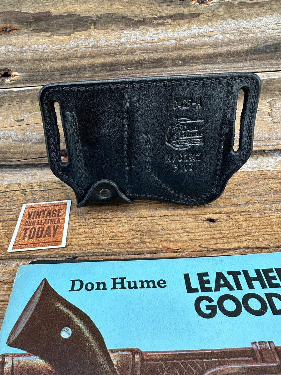 Vintage Don Hume D425-A Black Leather Chain Cuff / OC Mace Carrier 1 3 ...