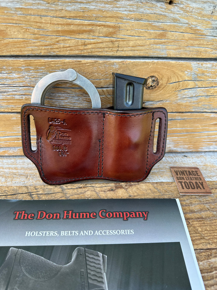 Don Hume Brown Leather Chain Handcuff Cuff 100B Magazine Carrier 1 3/4 ...