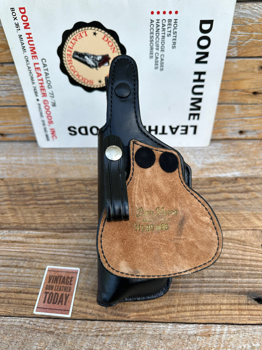 Vintage Don Hume H720 Black Basket Stamped / Plain Paddle Holster For ...
