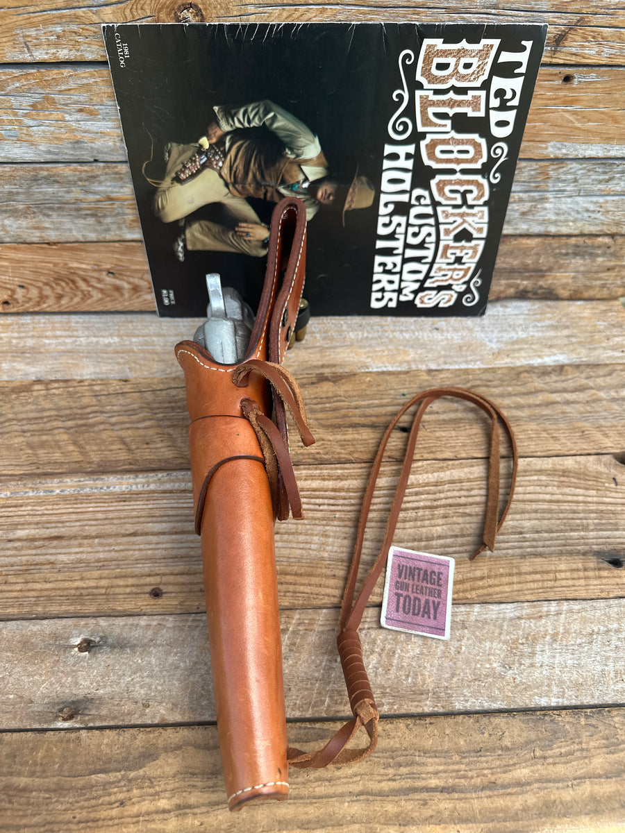 Ted Blocker Brown Leather Western Holster for Colt Single Action Revol ...