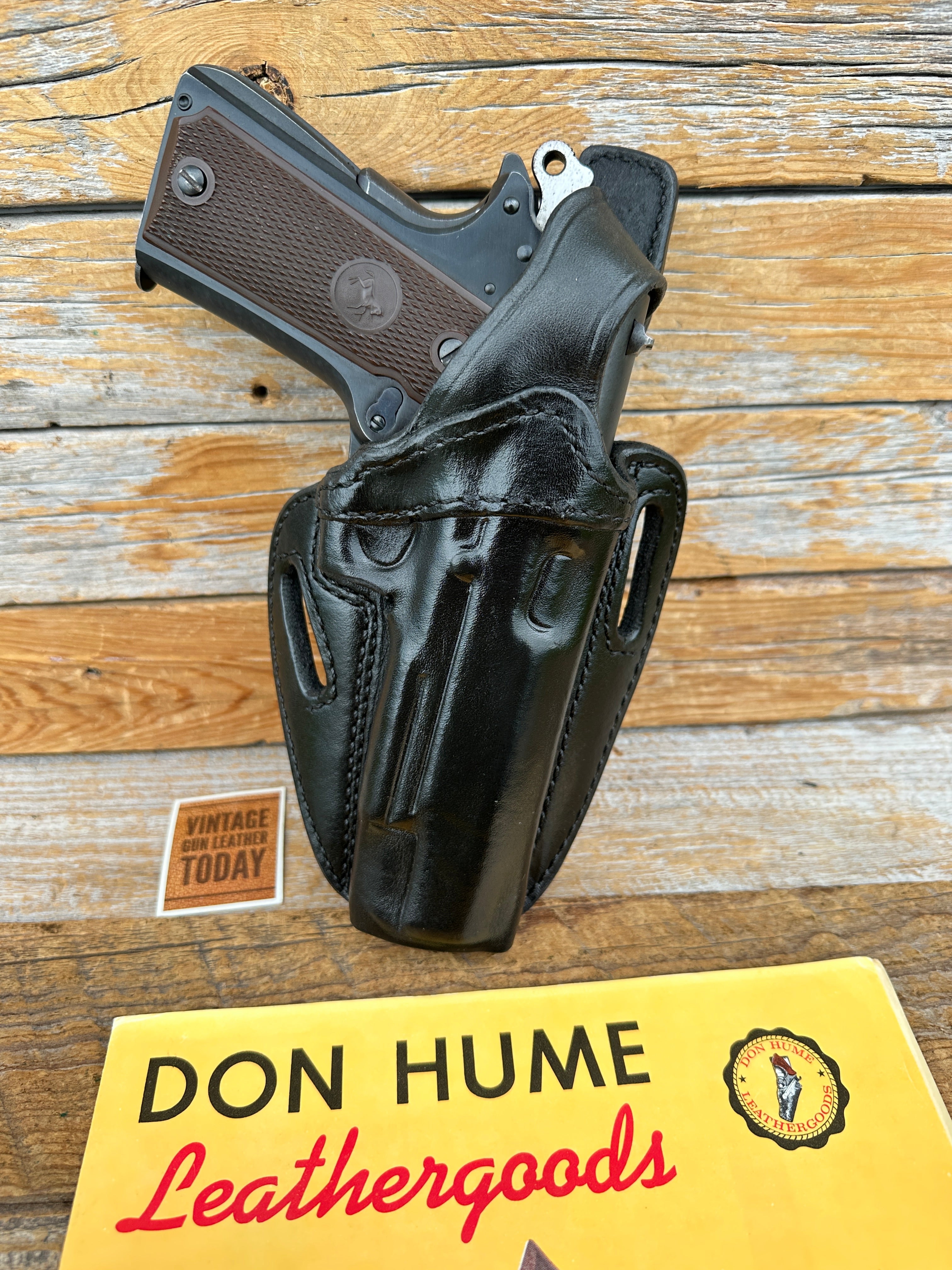 Vintage Don Hume Agent Holster With Hood For 1911 5" Kimber Springfiel ...