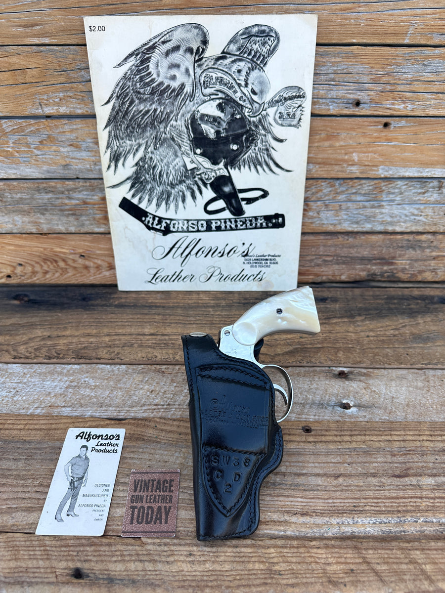 Alfonsos Black Smooth Leather Lined 2" Colt Detective Revolver Colt De ...