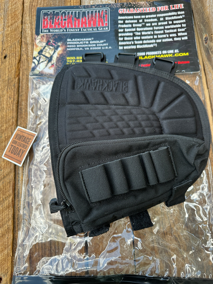 Blackhawk Adjustable Ammo Cheek Pad 12 Gauge Shotgun Black Nylon ...