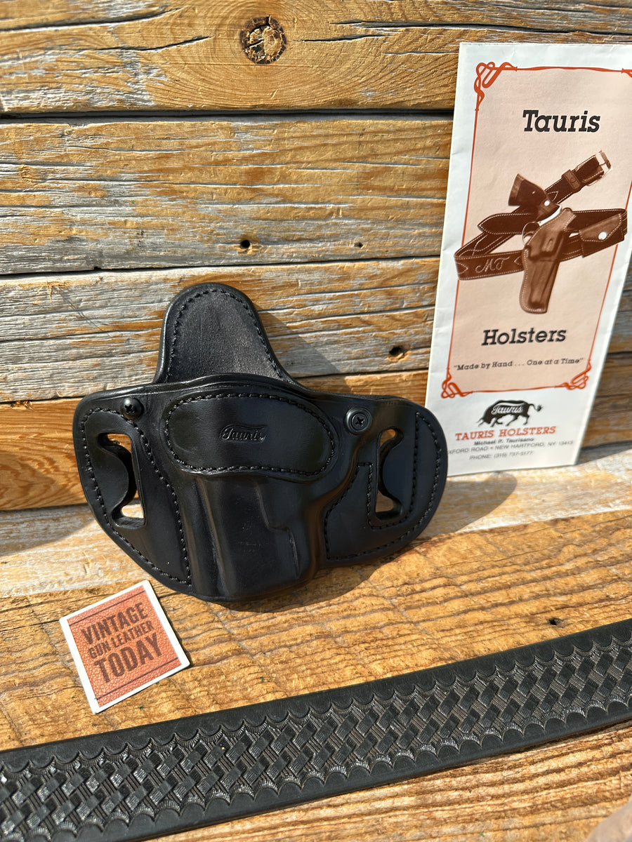 TAURIS Reinforced High Ride OWB Black Leather Holster For Springfield ...