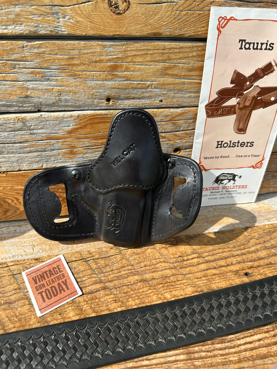 TAURIS Reinforced High Ride OWB Black Leather Holster For Springfield ...