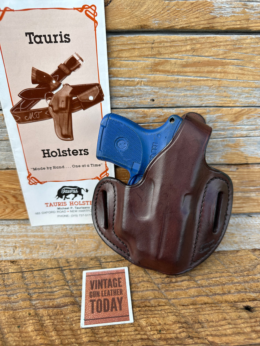 Custom Tauris Brown Leather High Ride Thumb Break Holster for Ruger LC ...