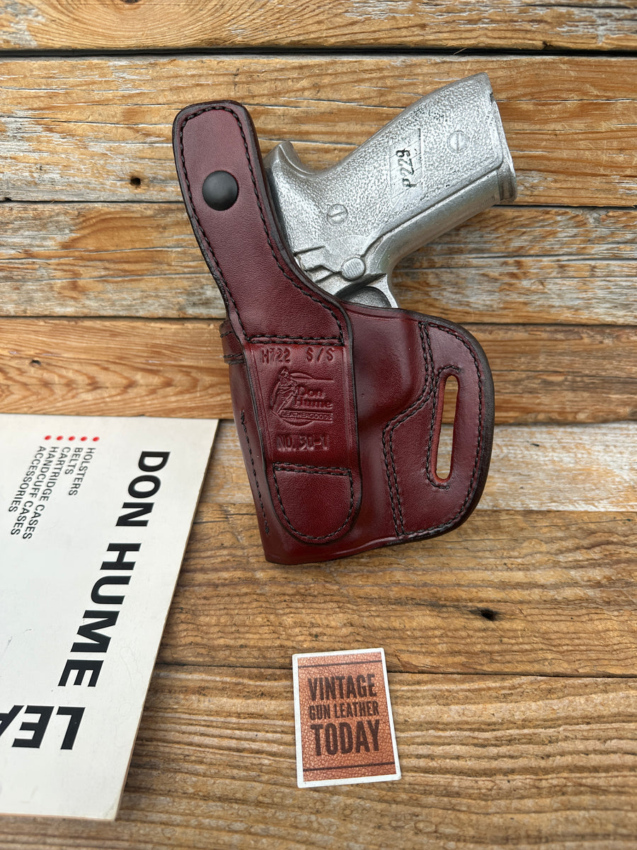 Don Hume H722 Saddle Brown Leather OWB Holster For Sig P229 P228 228 2 ...