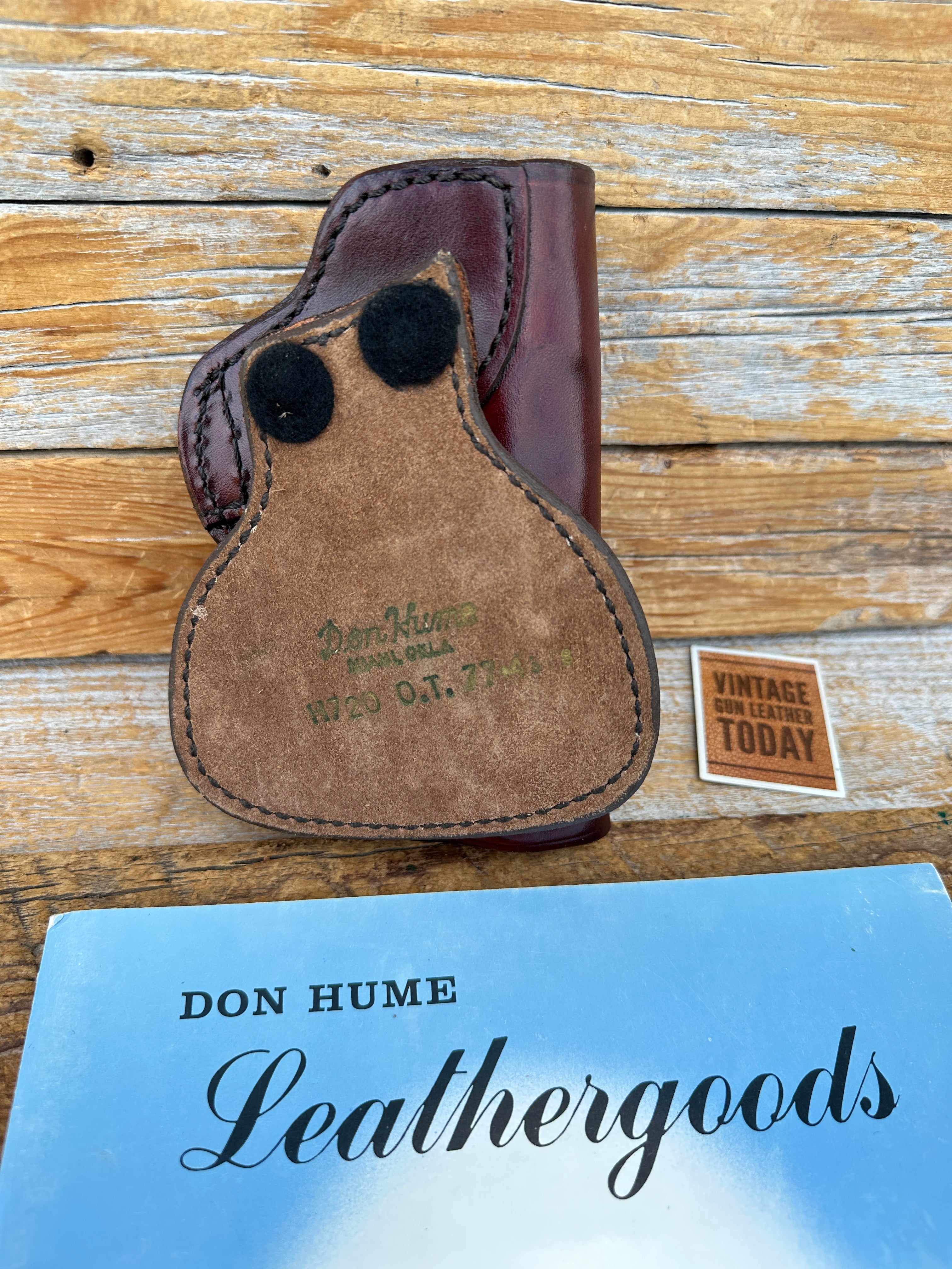 Don Hume H720 77 4 3/8 Brown Leather Paddle Holster For Jericho UZI Fu ...