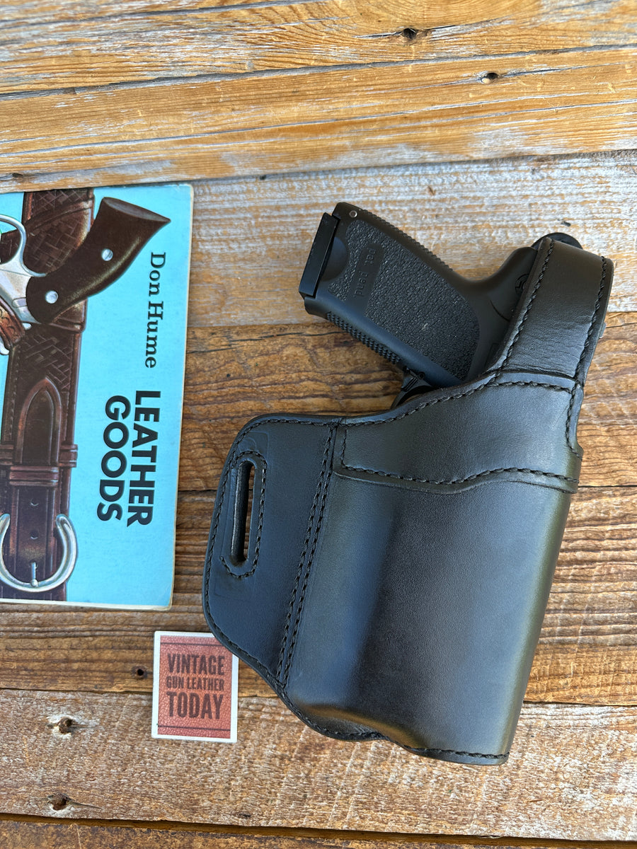 Don Hume Tac Light Holster Black Leather For HK H&K USP 9 .40 P2K Comp ...