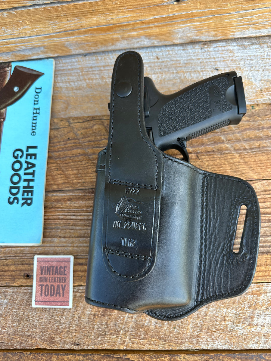 Don Hume Tac Light Holster Black Leather For HK H&K USP 9 .40 P2K Comp ...