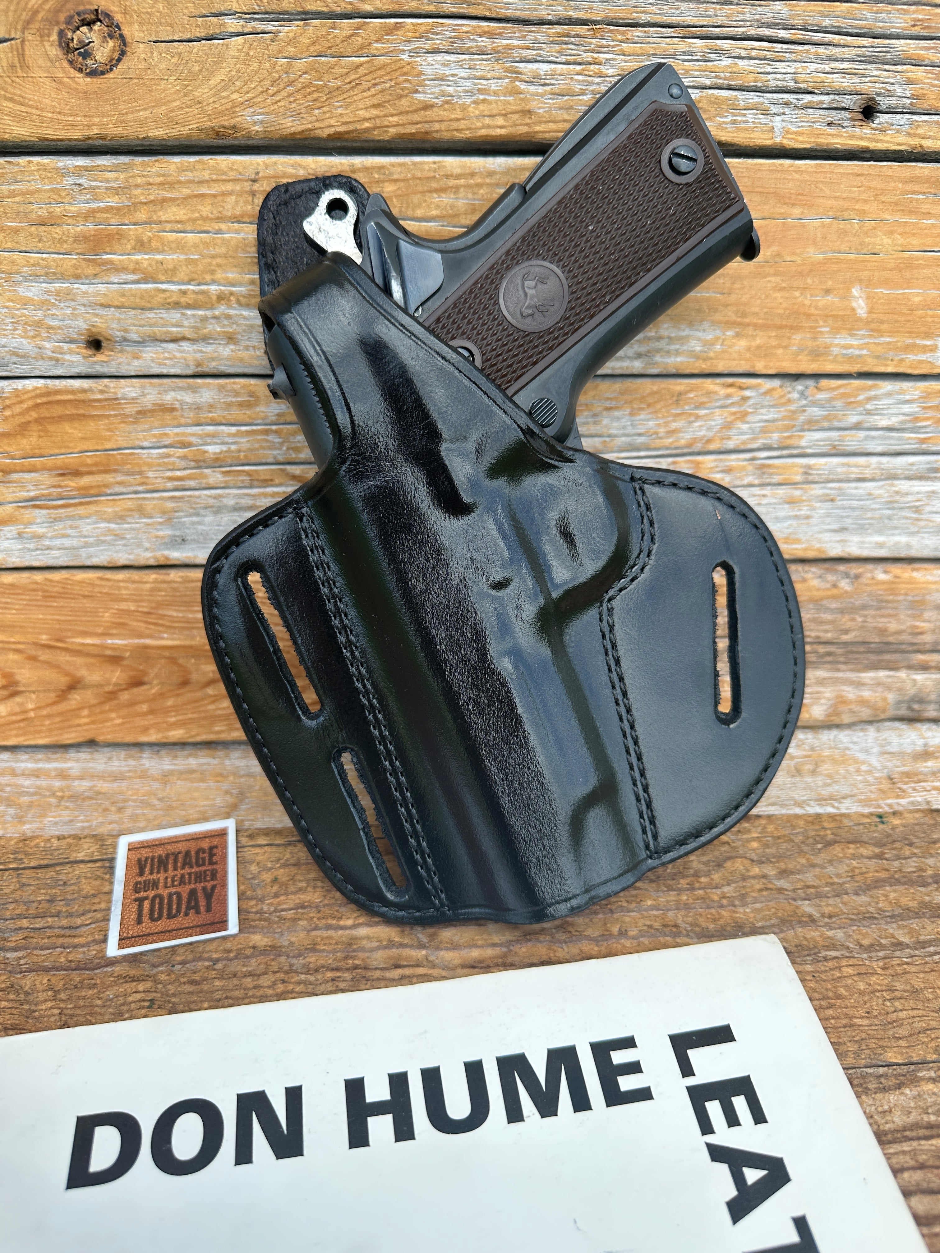 Don Hume SSCD Black leather 3 Slot OWB Holster for Colt 45 1911 Comman ...
