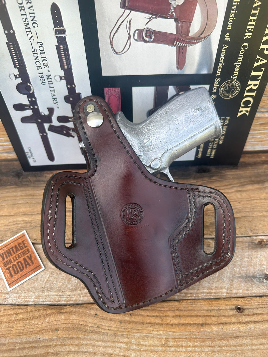 Kirkpatrick Brown Leather Suede Lined OWB 2000 Challenger Holster For ...