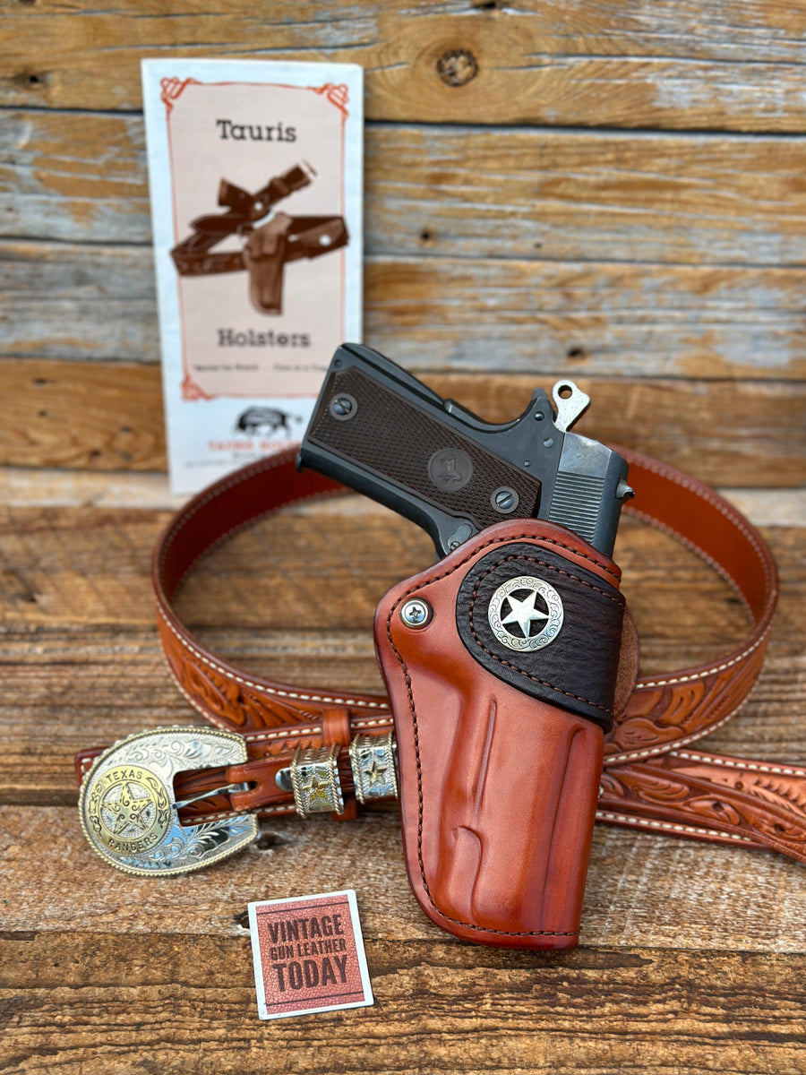Mike Tarisano Texas Ranger Threepersons Holster Lined Shark Trim For C ...
