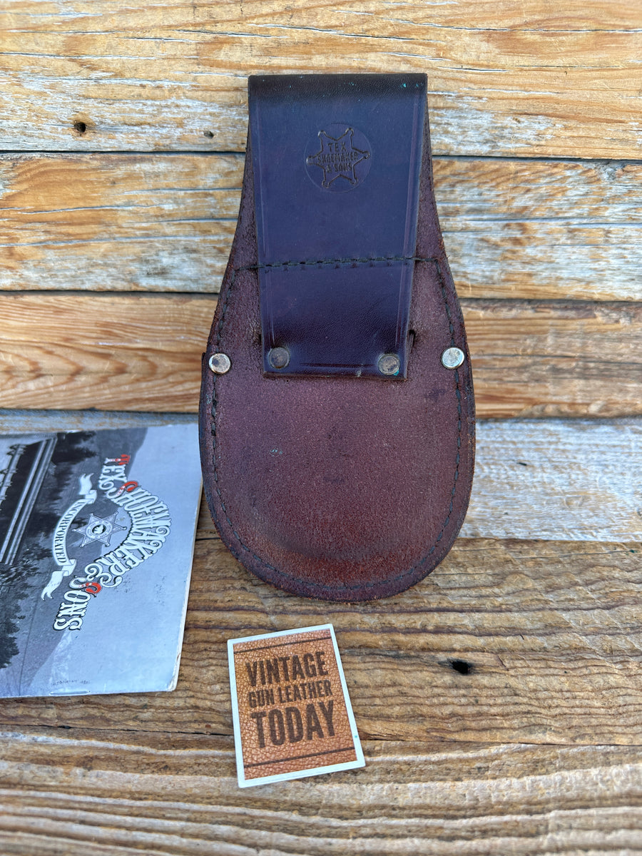 Vintage 1970 1980's Brown Leather Handcuff Case made for RCMP Nickel ...