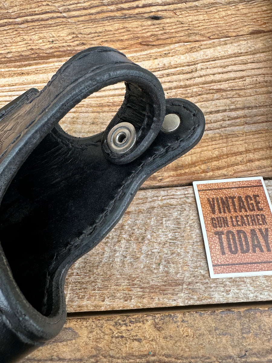 Vintage Tex Shoemaker Black Basket Leather Lined Holster For S&W 469 6 ...