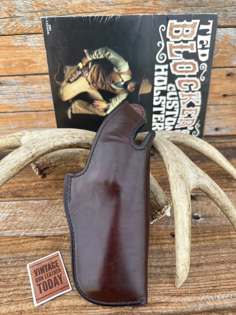 Vintage Ted Blocker M42 Brown Leather Lined OWB Holster For Ruger Redh ...