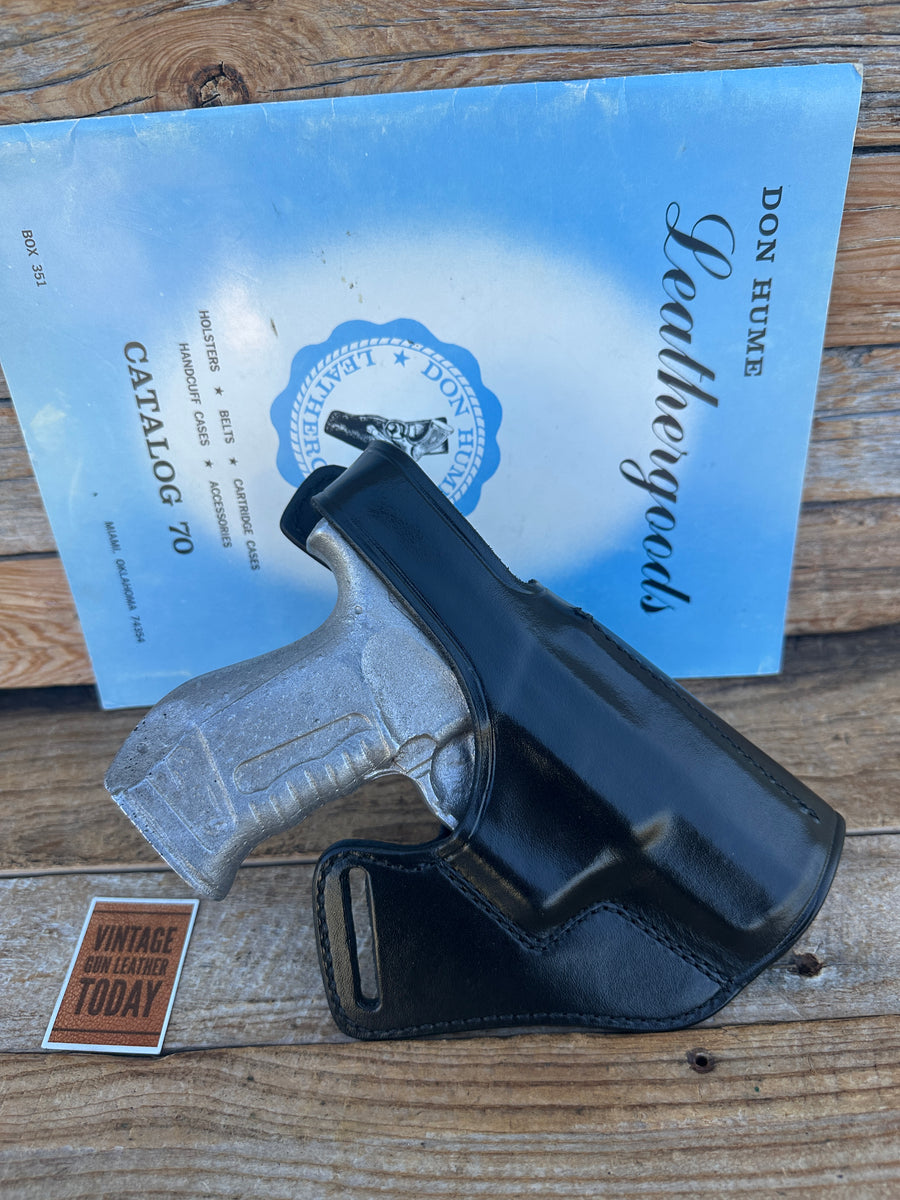 Vintage Don Hume Partner Black Brown Leather Cross Draw Holster For Wa ...