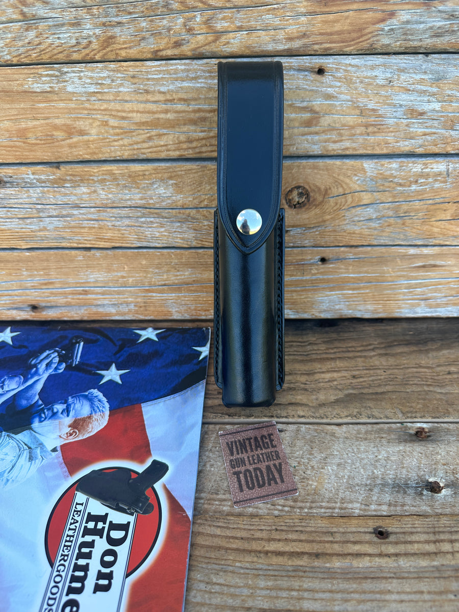 Don Hume Plain Black Leather C121-F Baton Holder For ASP 21" w/ Nickel ...