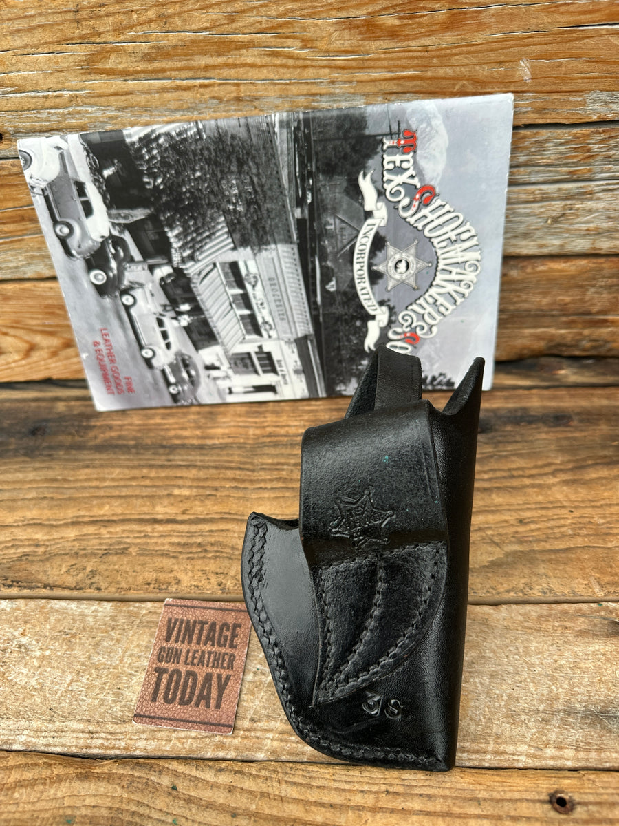 VTG Tex Shoemaker 3S Black Leather OWB Holster for S&W M&P Model 1o Re ...