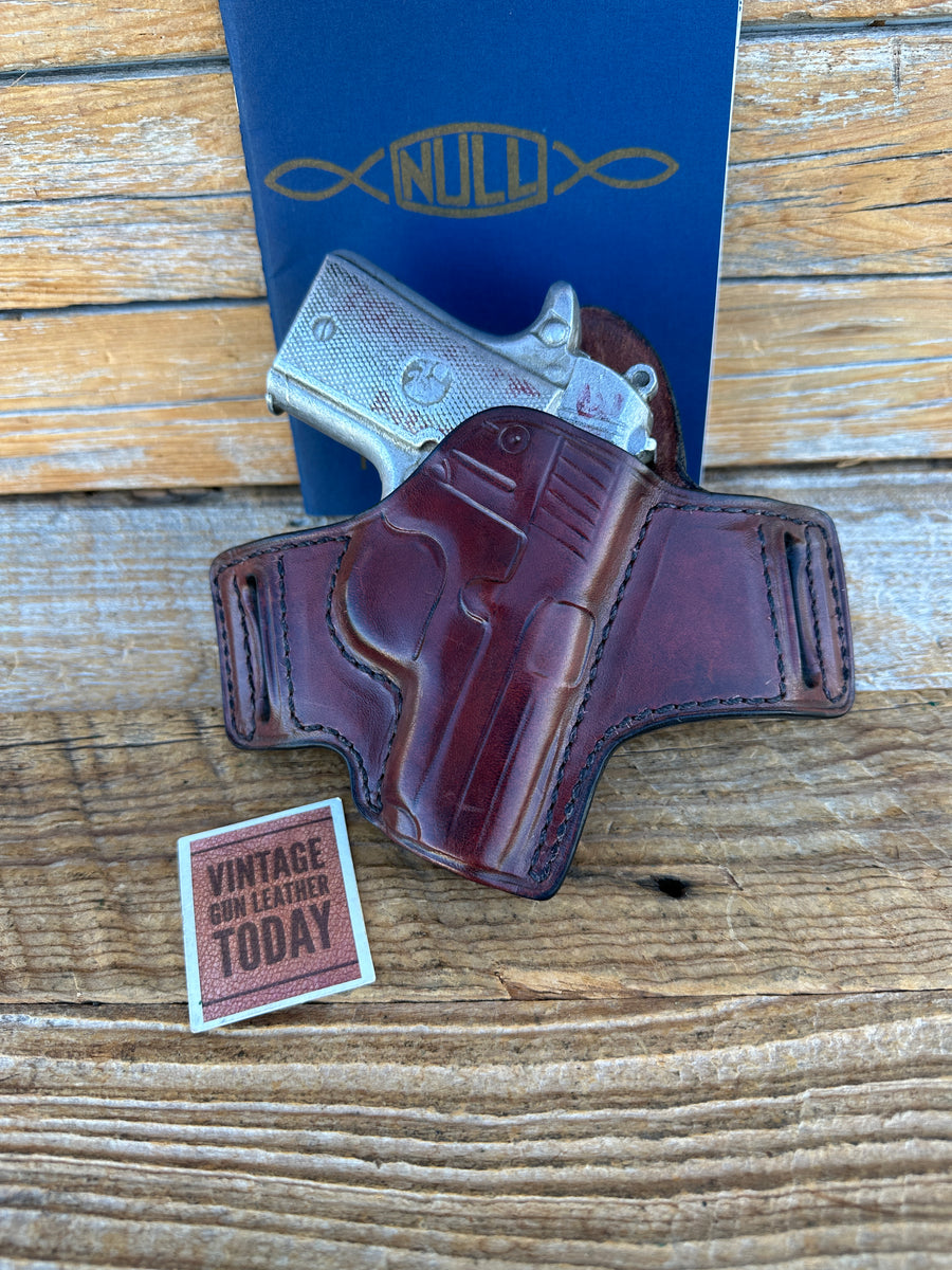 Ken Null Fitted Scabbard Horsehide Leather OWB Holster For Colt .380 M ...