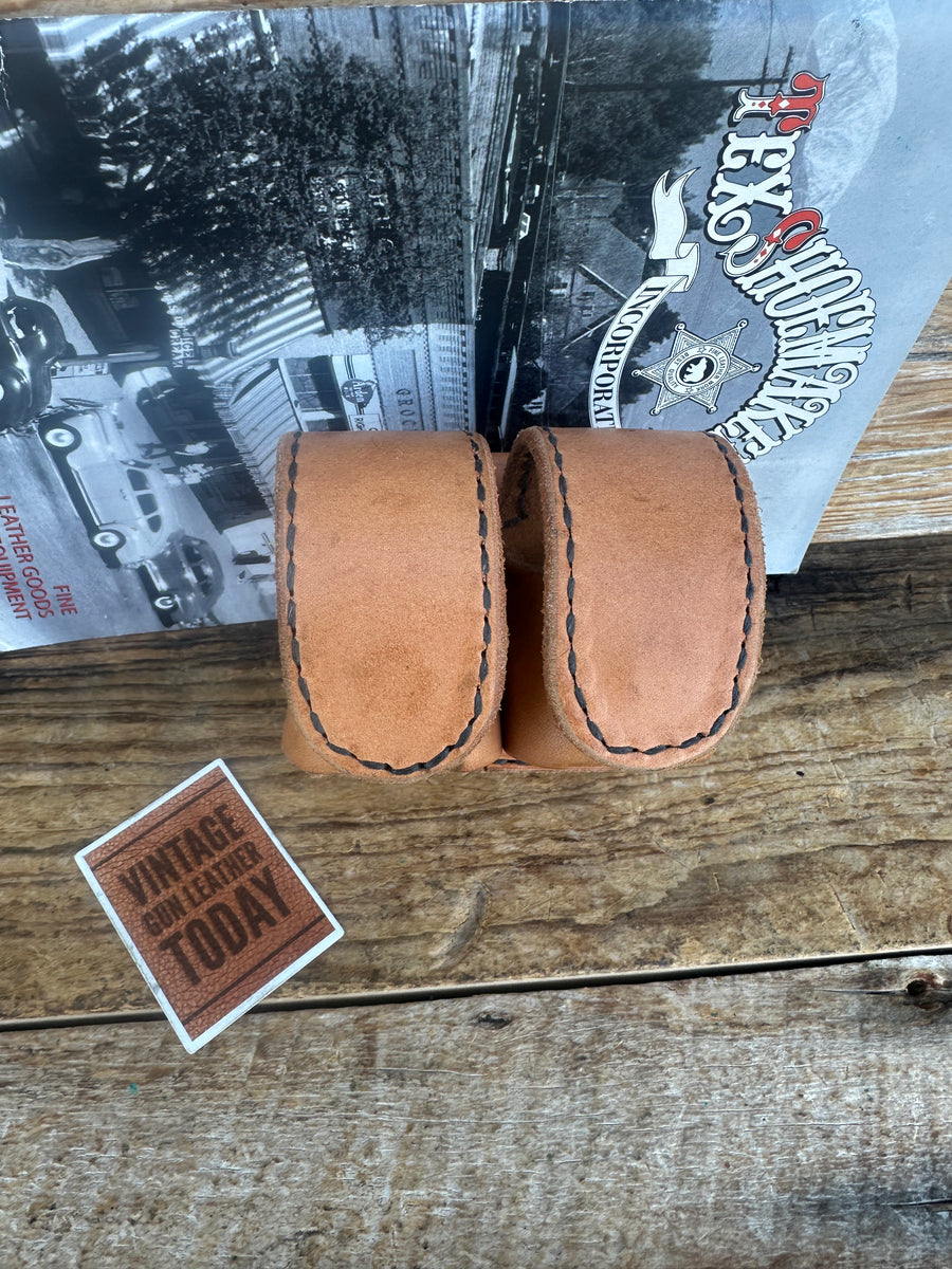 Tex Shoemaker 103 L Brown Leather Double Speed Loader Holder K Frame H ...