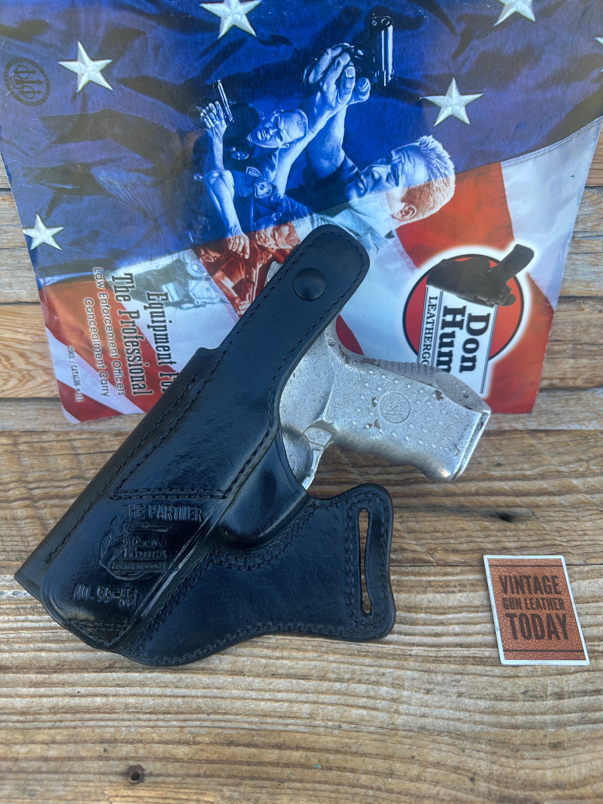 Don Hume Partner Black Leather Cross Draw Holster For Smith Wesson SW9 ...