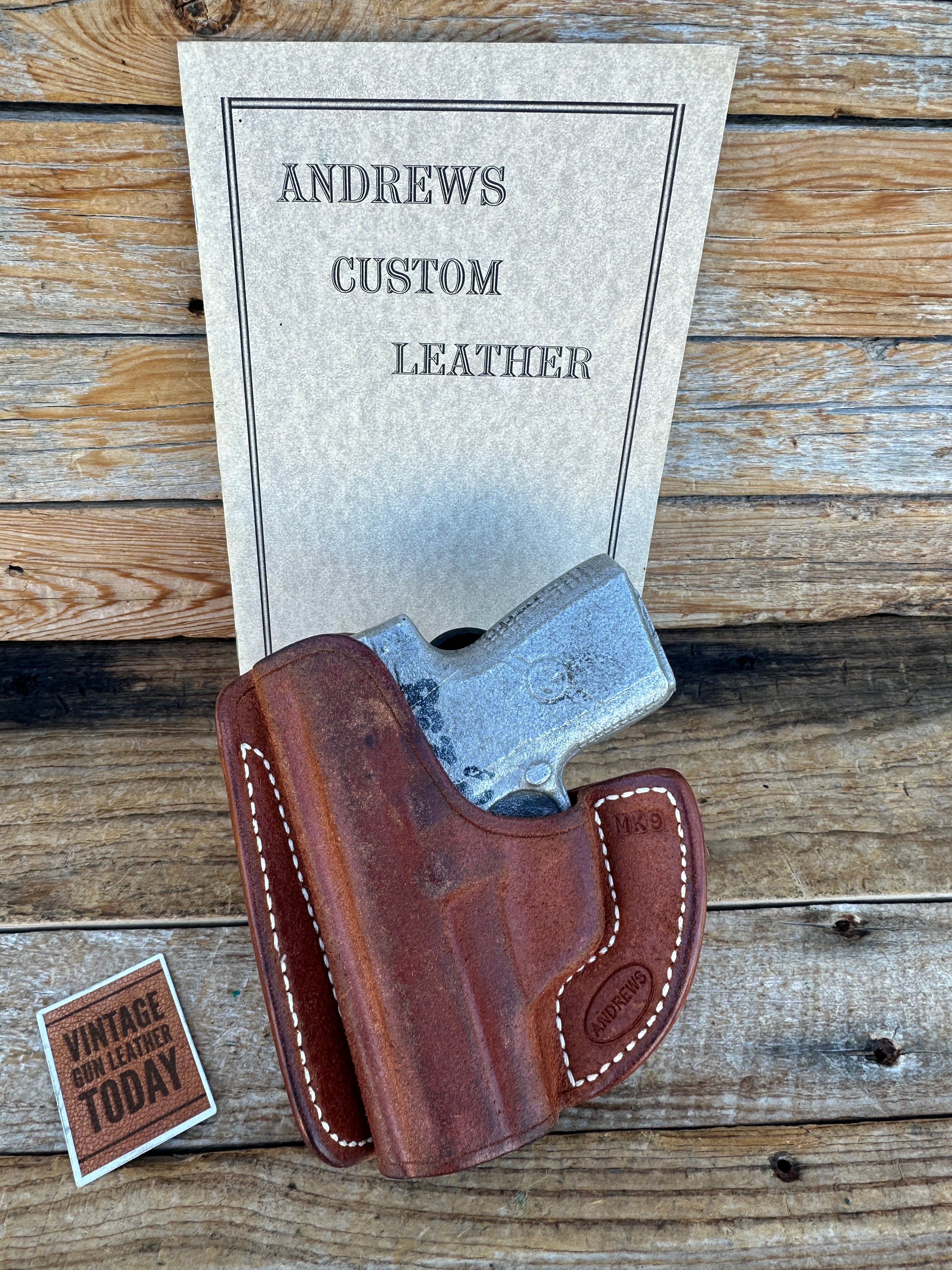 Andrews Brown Leather Pocket Holster for KAHR MK9 MK40 PM9 PM40 Right ...