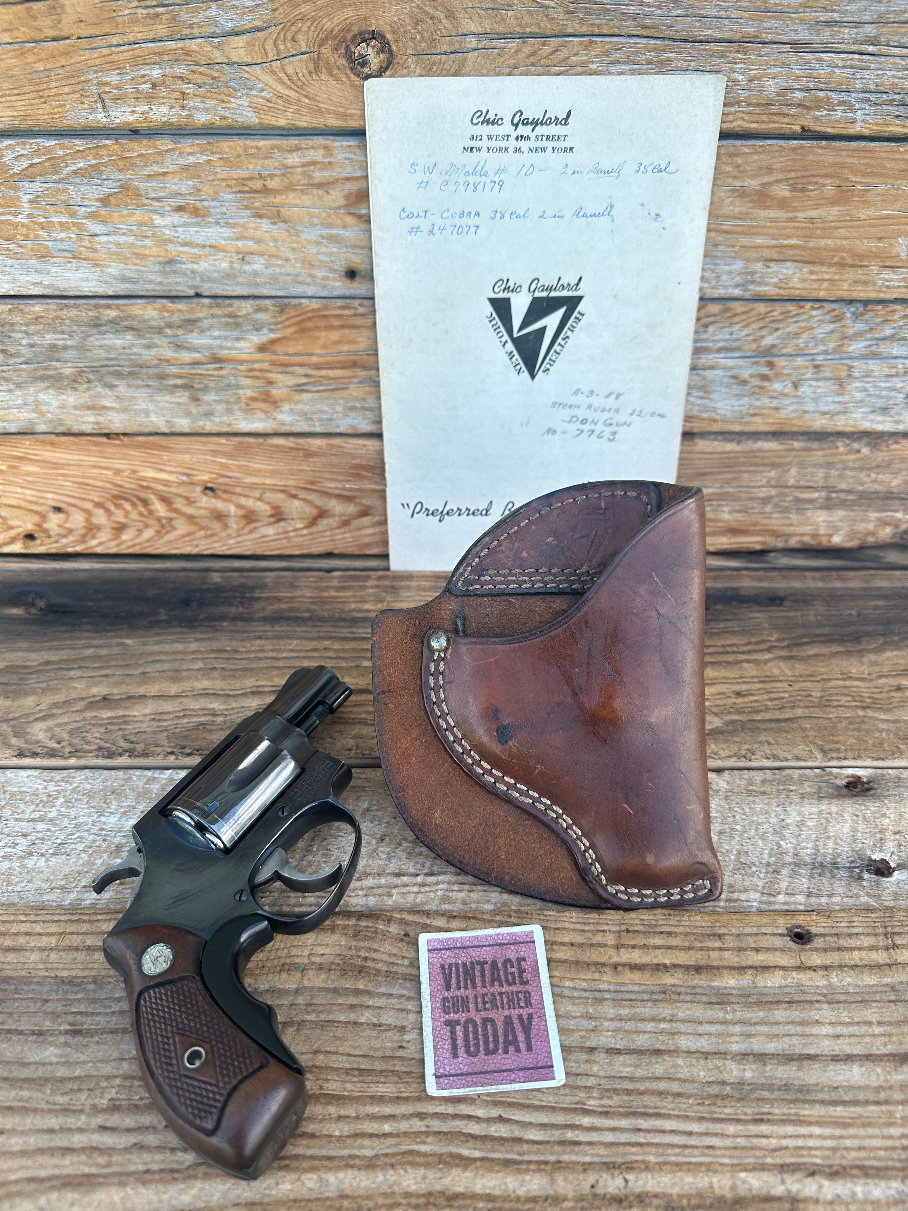 Vintage Chic Gaylord C-1 8-Ball Pocket Holster For S&W Chiefs Special ...