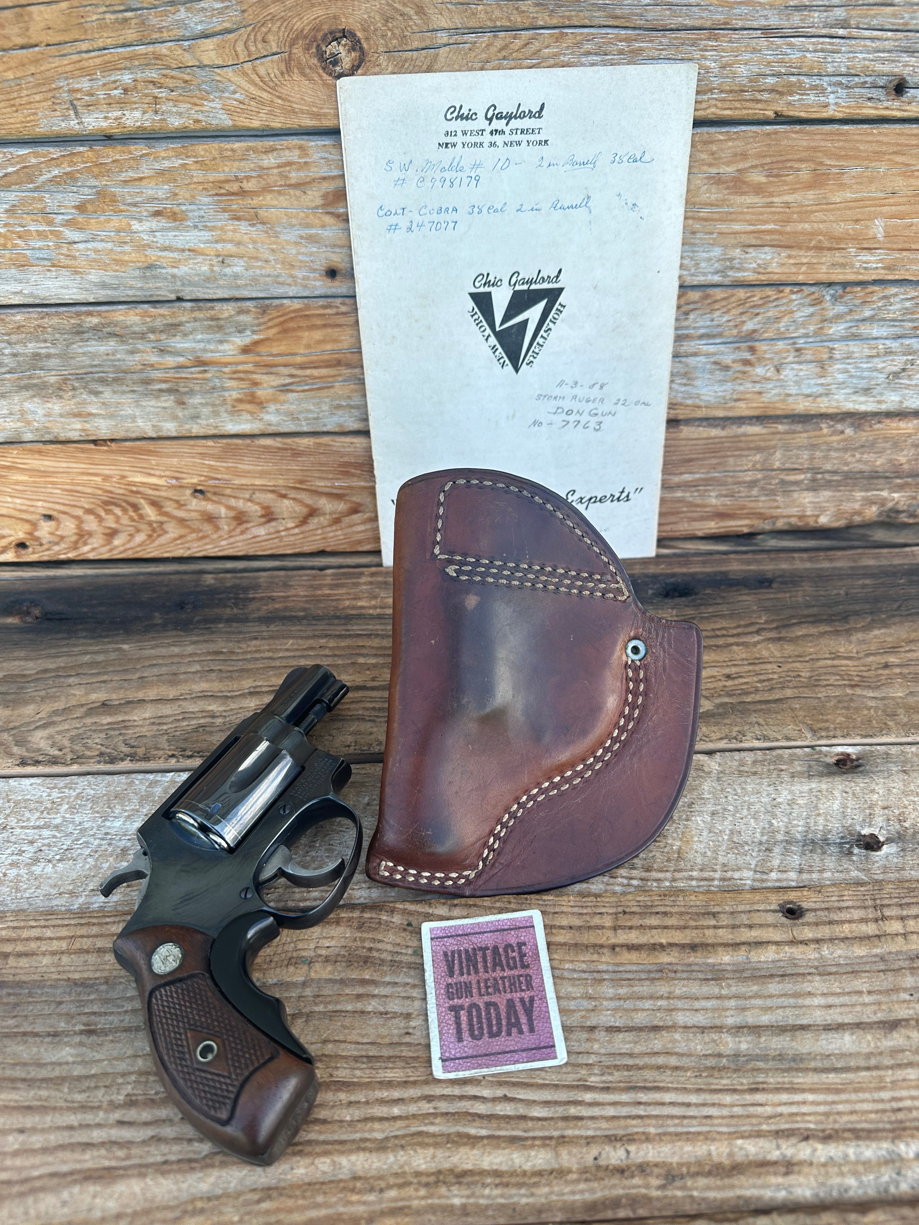 Vintage Chic Gaylord C-1 8-Ball Pocket Holster For S&W Chiefs Special ...
