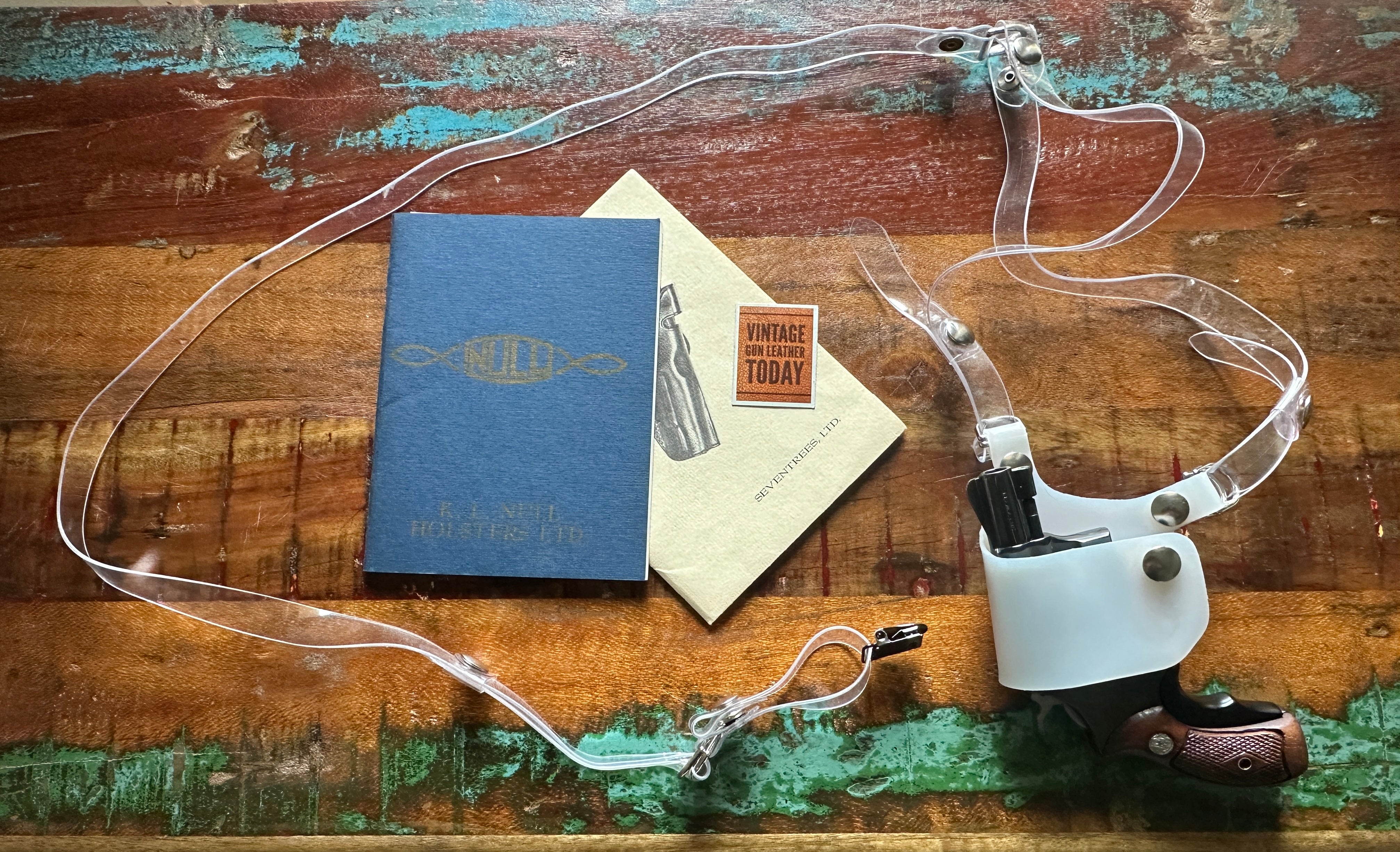 K.L. Null SMZ Upside down Shoulder Holster For S&W J Colt Revolver w S ...