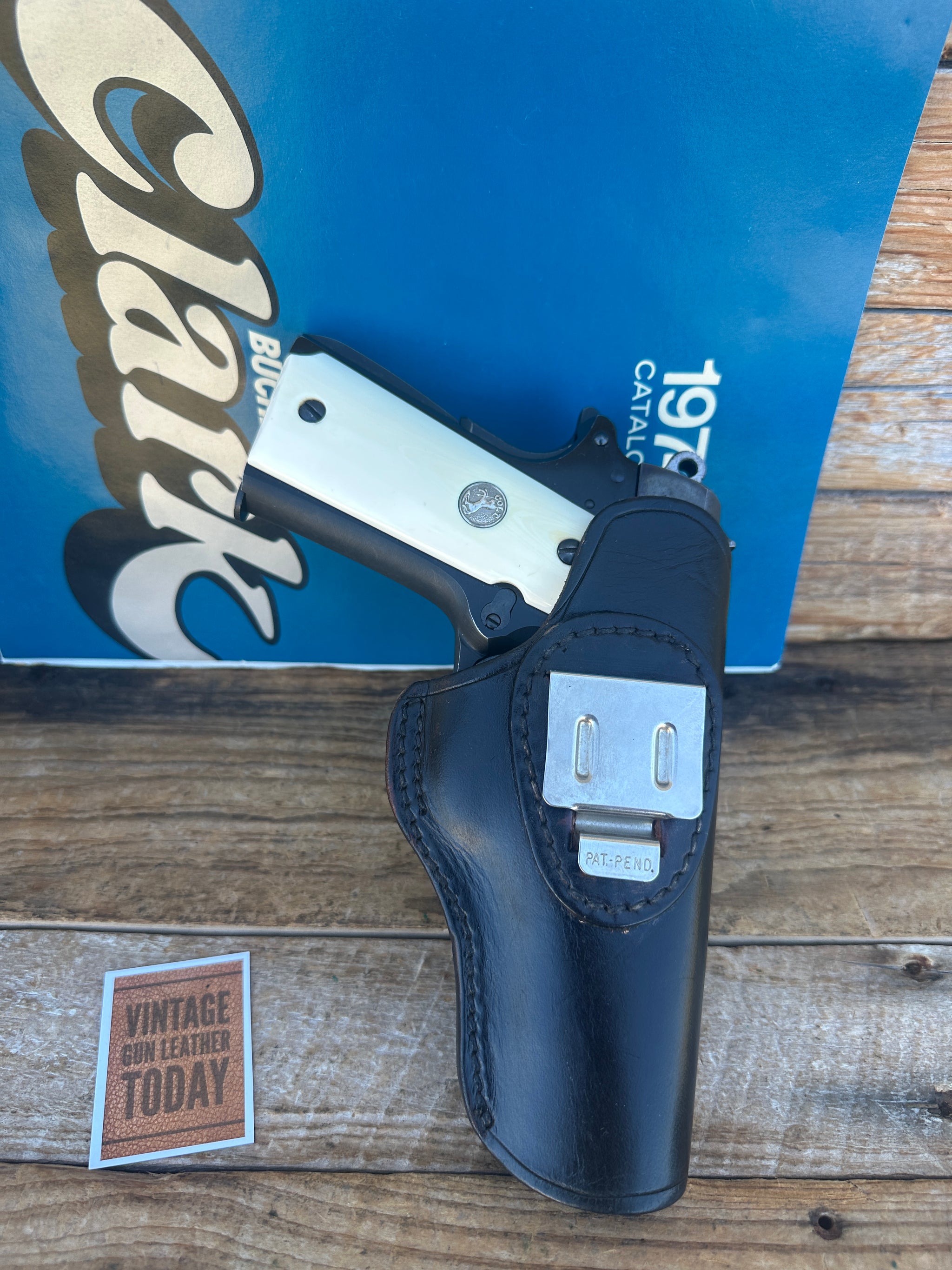 Bucheimer 14c-74 Black Leather IWB Holster For Colt Commander 38 Super ...