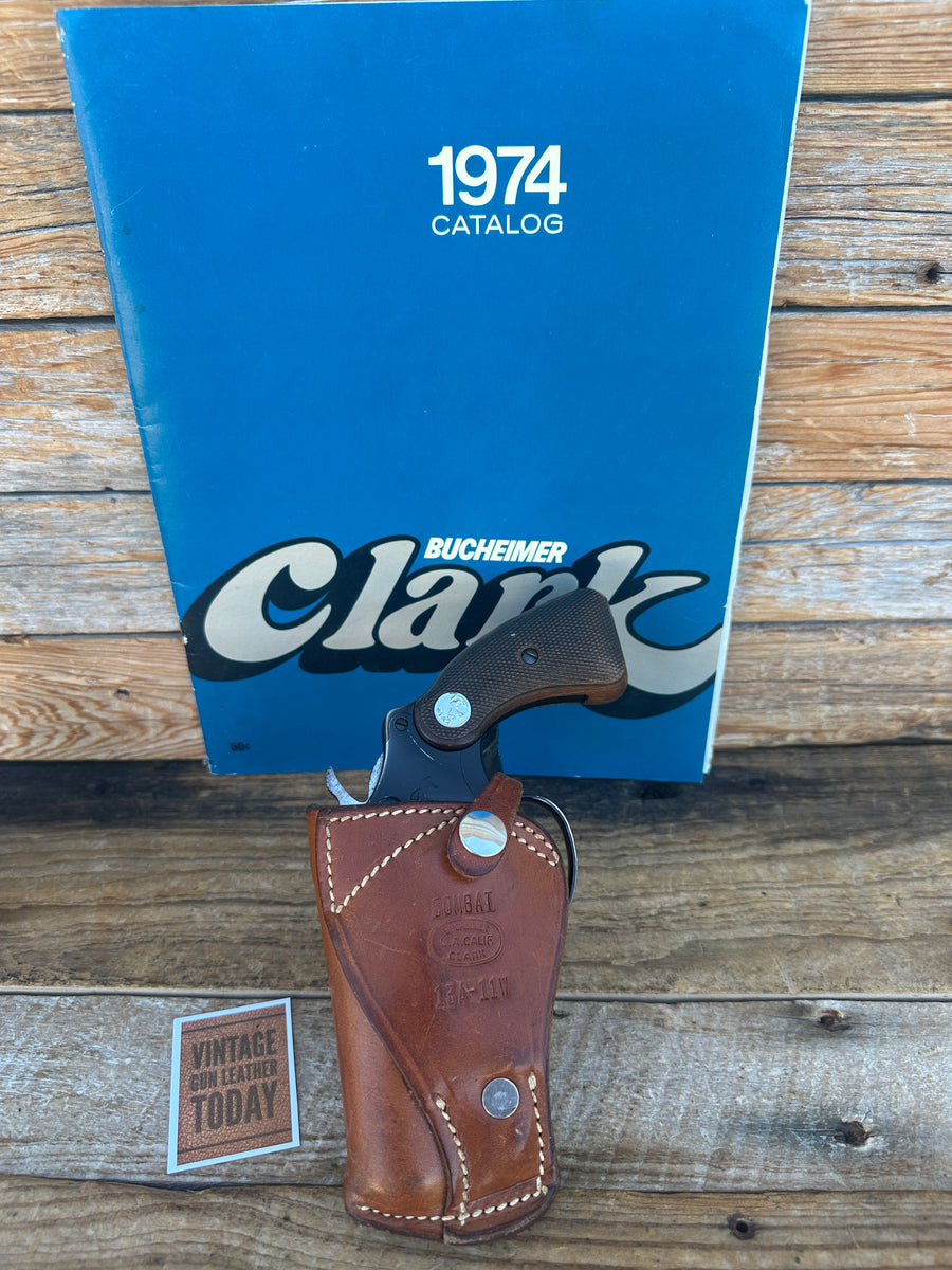 Vintage Bucheimer Brown Leather Combat Holster For Colt Detective Cobr ...