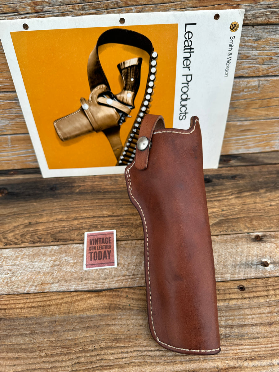 S&W 22 06 Brown Leather Lined Holster For Colt Peacemaker Ruger Super ...