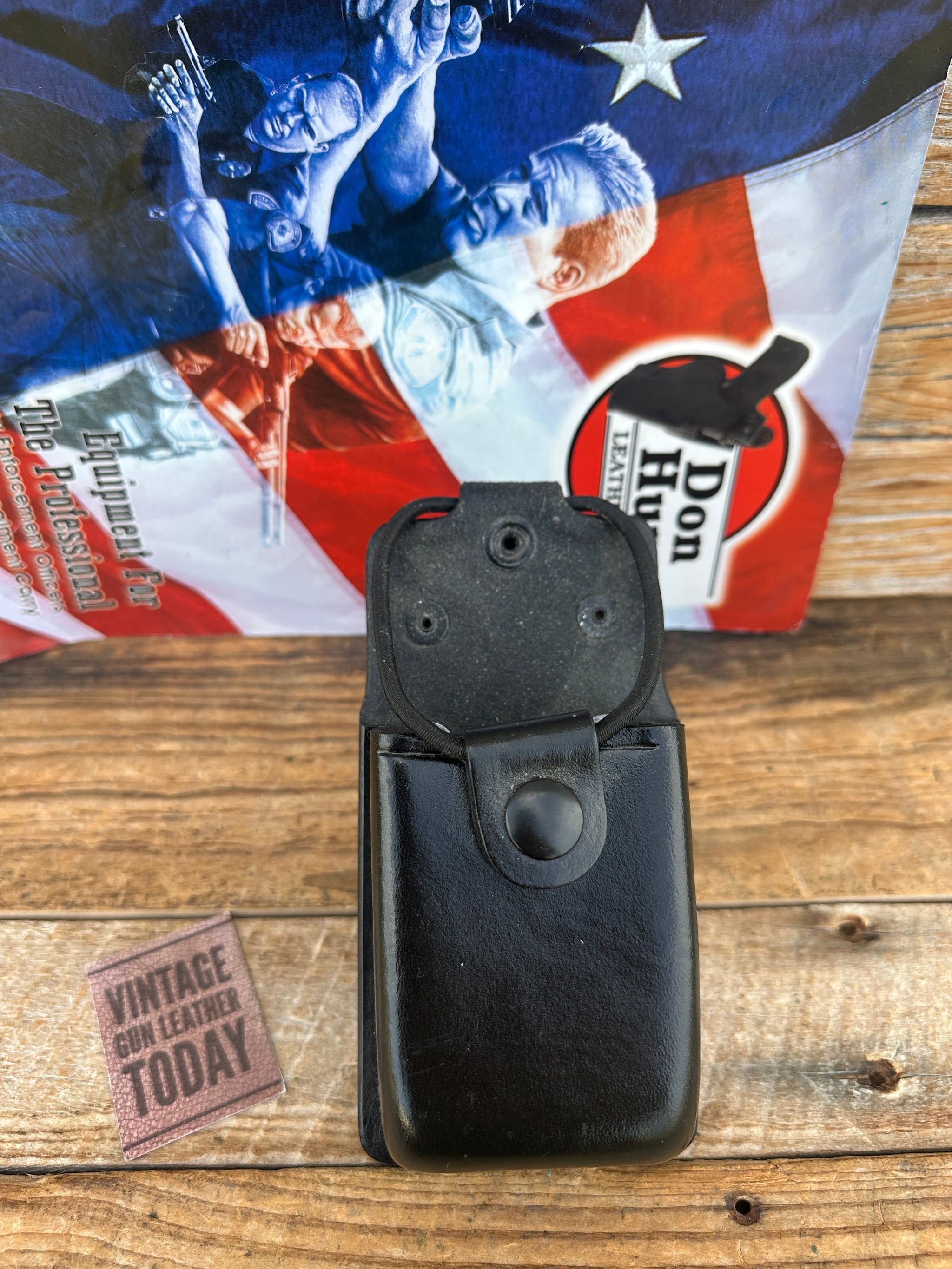 Don Hume Black Leather Duty Radio Holder For Motorola STS XTS 3000 APX ...