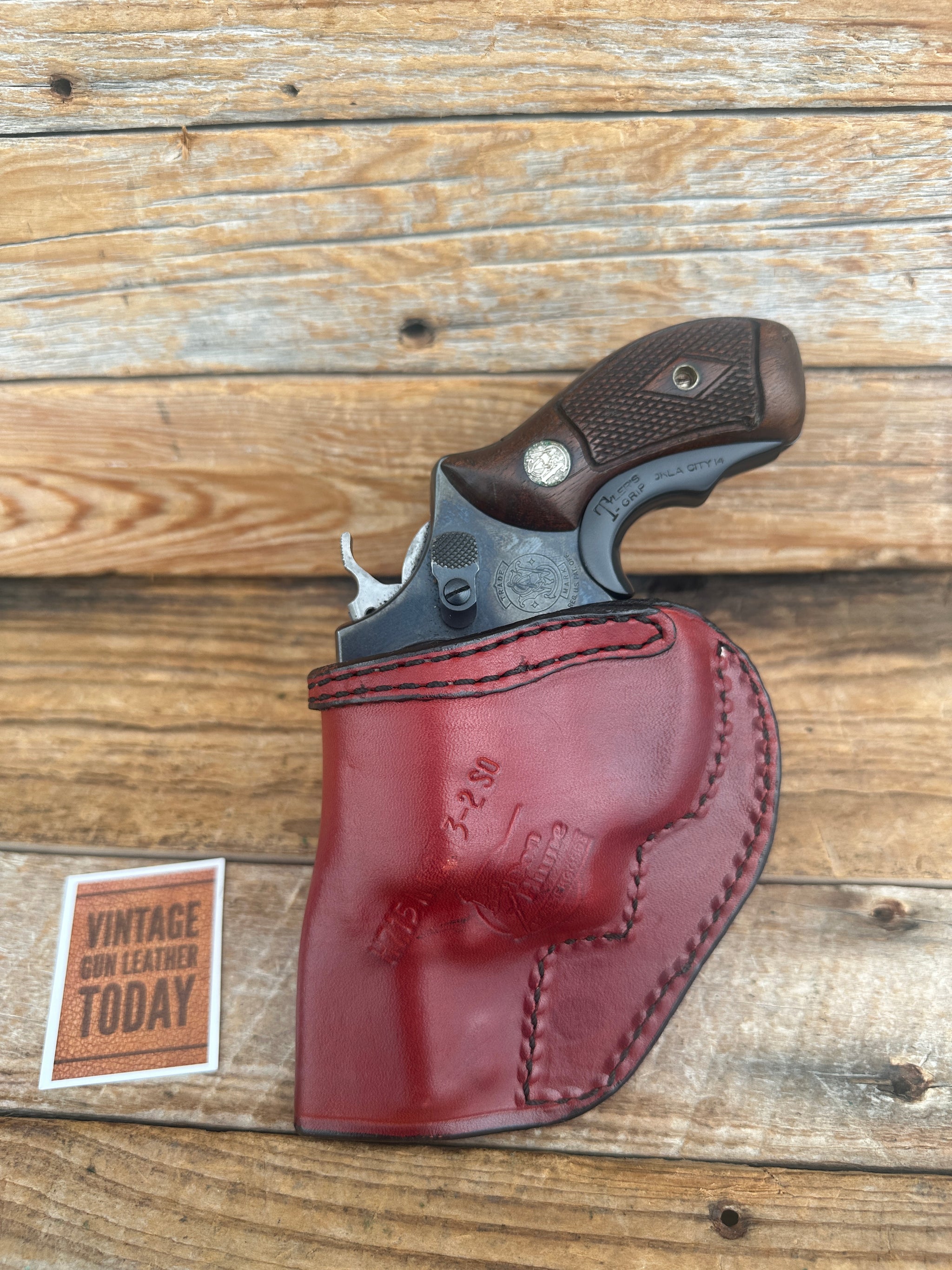 Vintage Don Hume H715 Brown Leather IWB Holster for S&W 36 60 317 49 2 ...