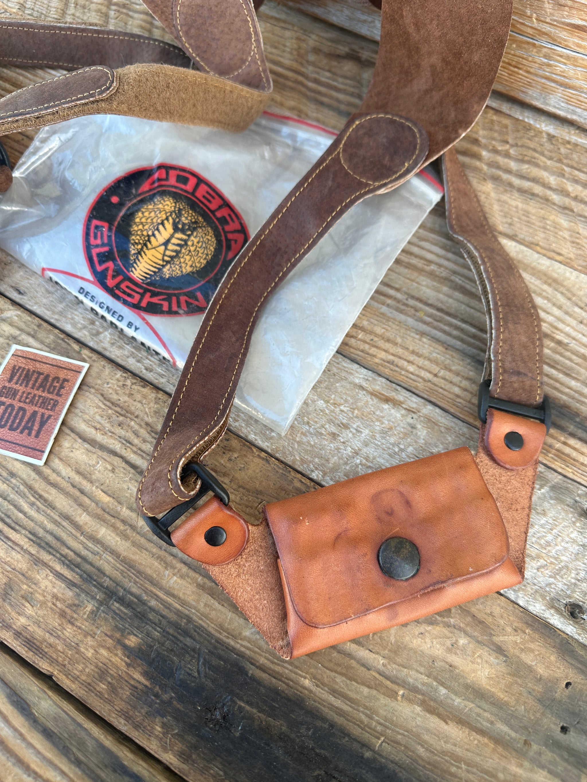 Cobra Brown Leather Shoulder Holster Rig For 2" S&W J Frame 36 Chief R ...