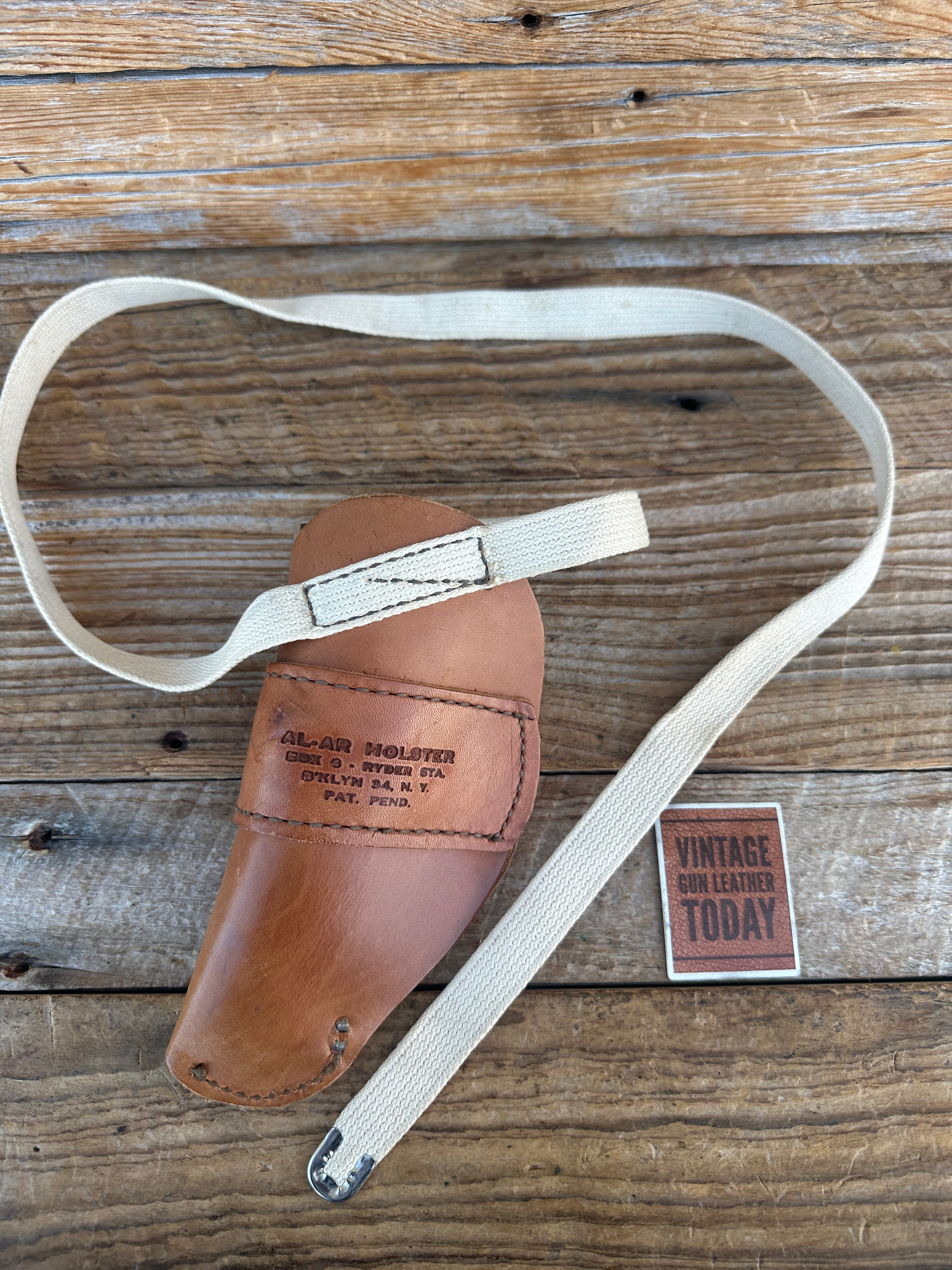Vintage AL-AN Brown Leather Adjustable IWB Holster For Small Frame Rev ...
