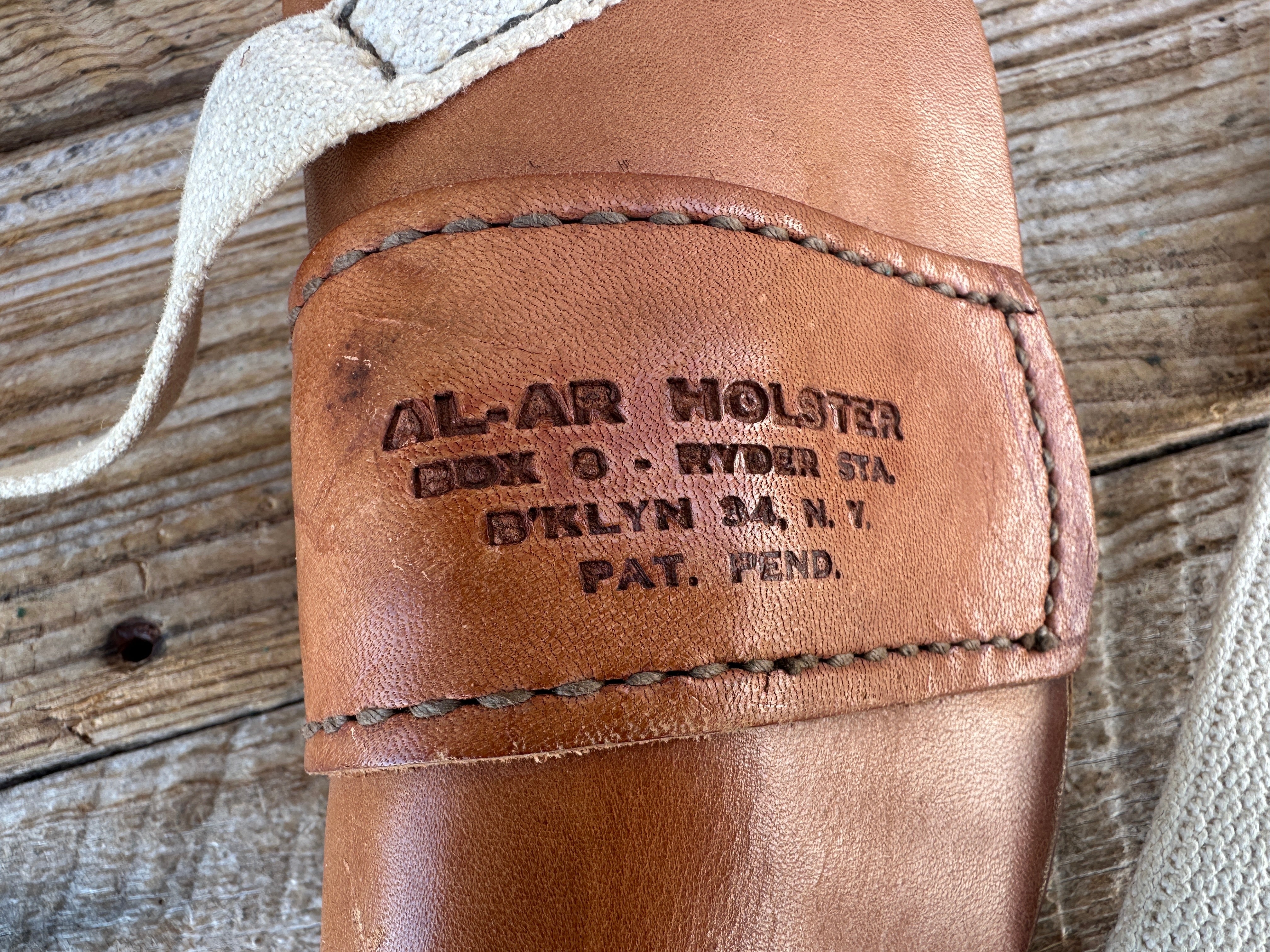 Vintage AL-AN Brown Leather Adjustable IWB Holster For Small Frame Rev ...