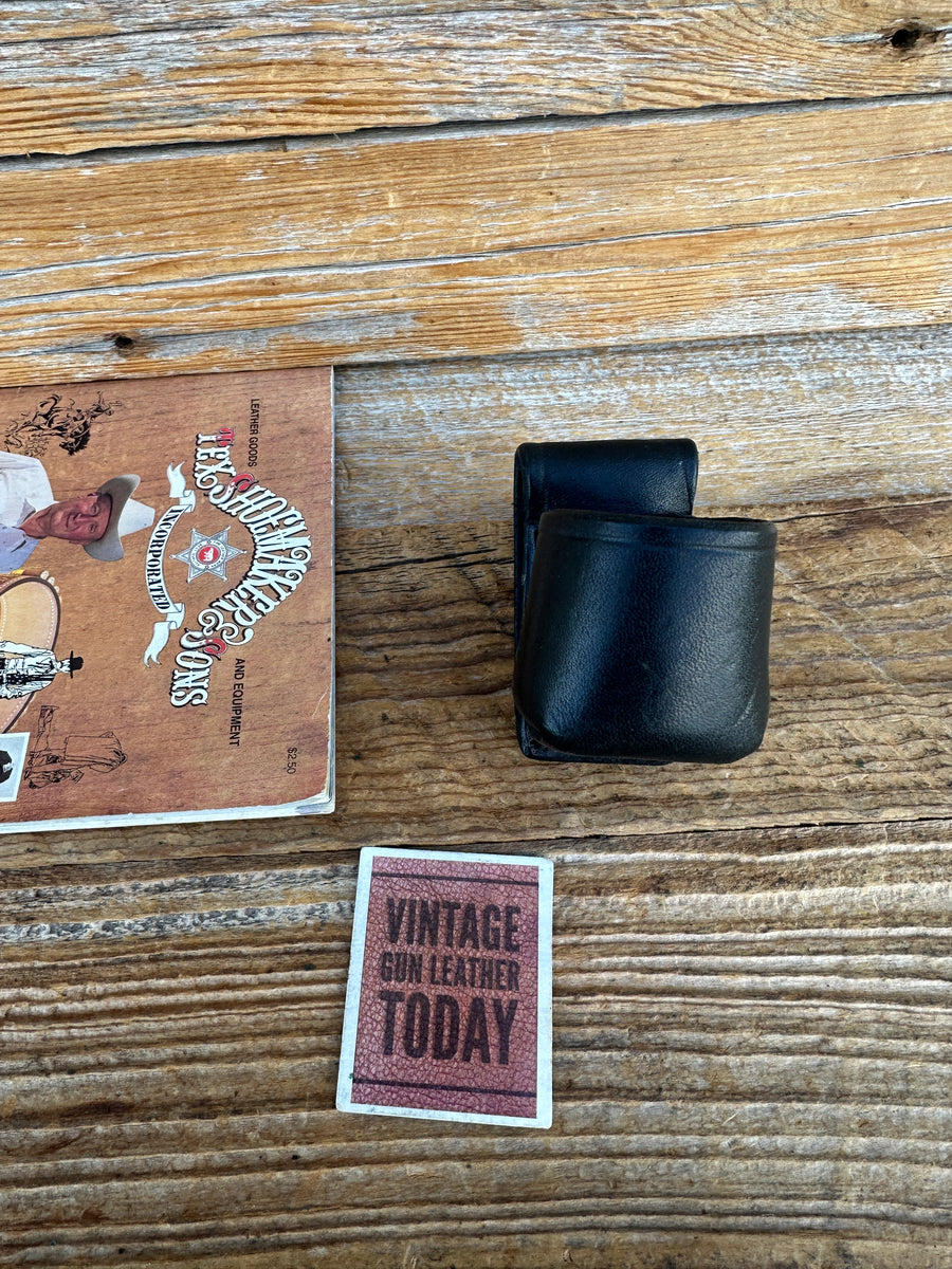 Tex Shoemaker Plain Black Leather Speedloader Holder 106 .44 N Frame ...