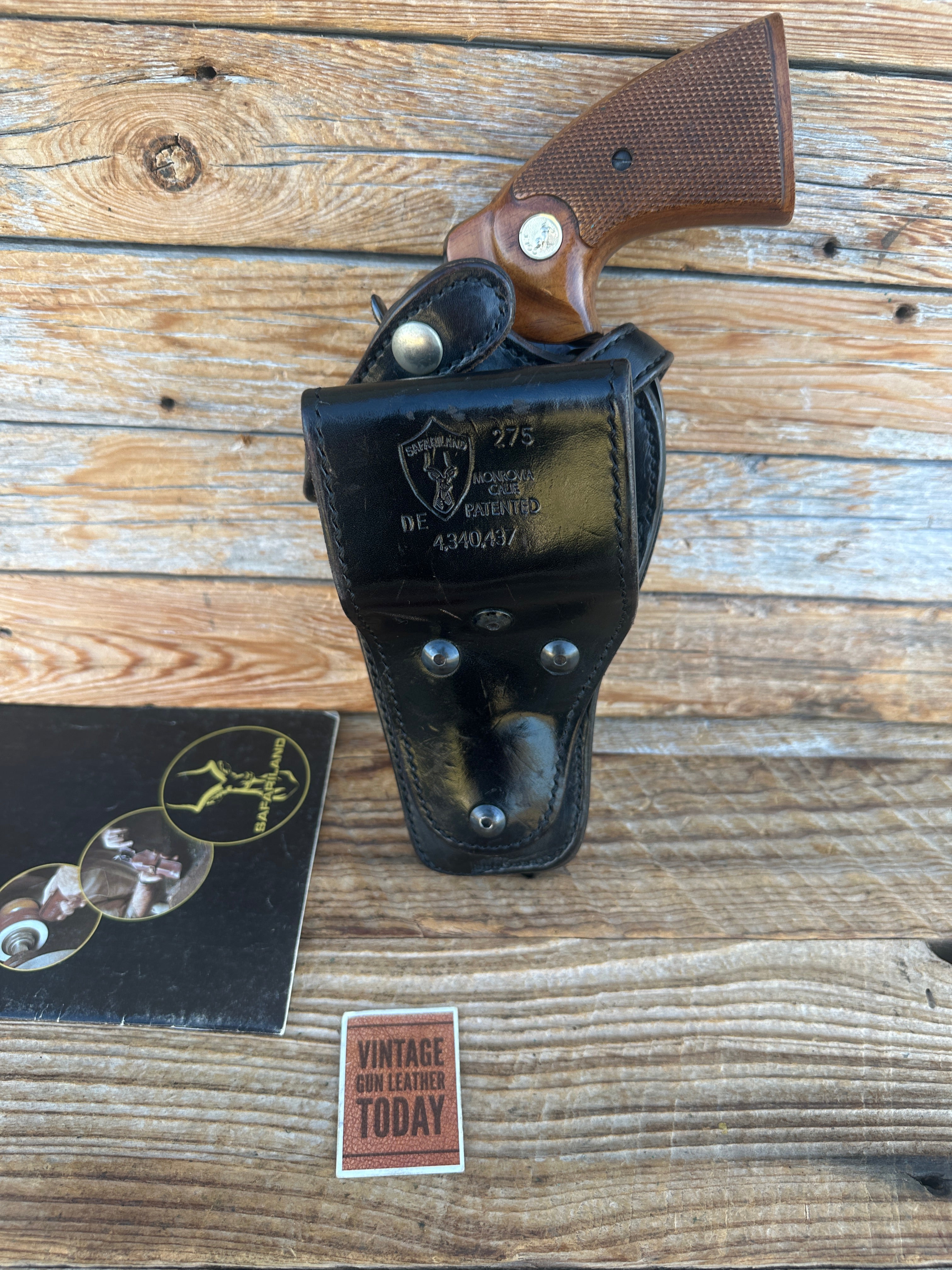 Vintage Safariland 275 Black Break Front Holster For Colt Python S&W L ...