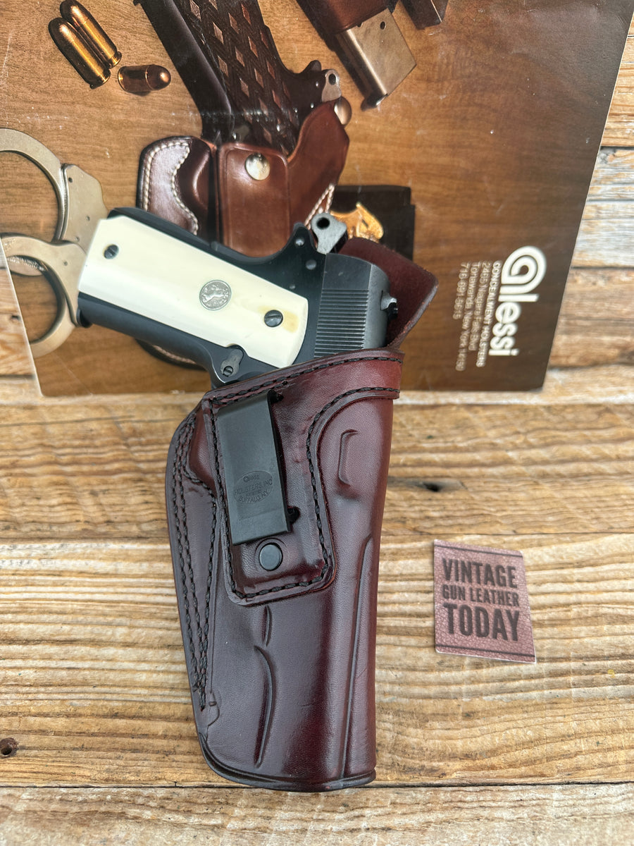 Vintage Alessi Brown Leather Talon IWB Holster For Colt 45 1911 Govern ...