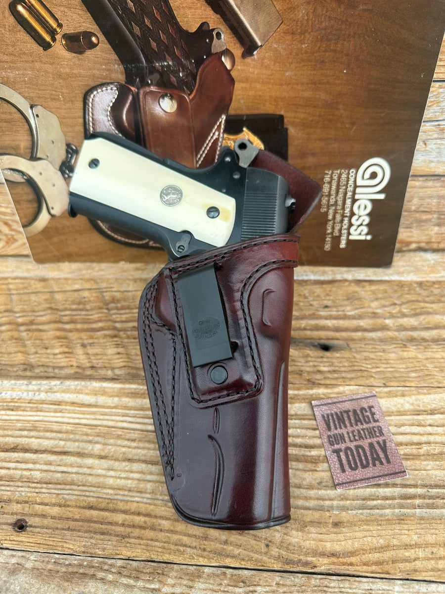 Vintage Alessi Brown Leather Talon IWB Holster For Colt 45 1911 Govern ...