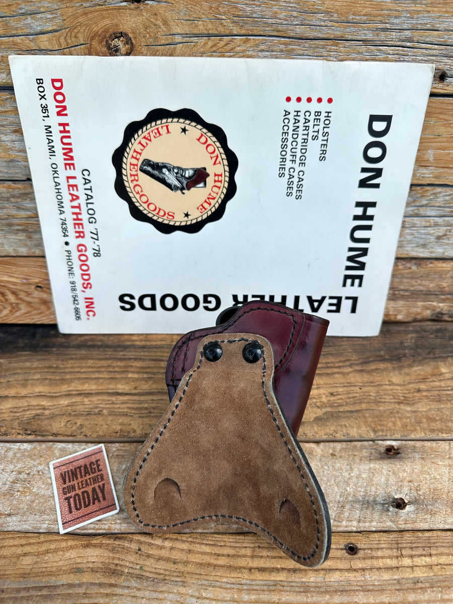 Don Hume H720 77 3 1/2 Brown Leather Paddle Holster For Jericho UZI Co ...