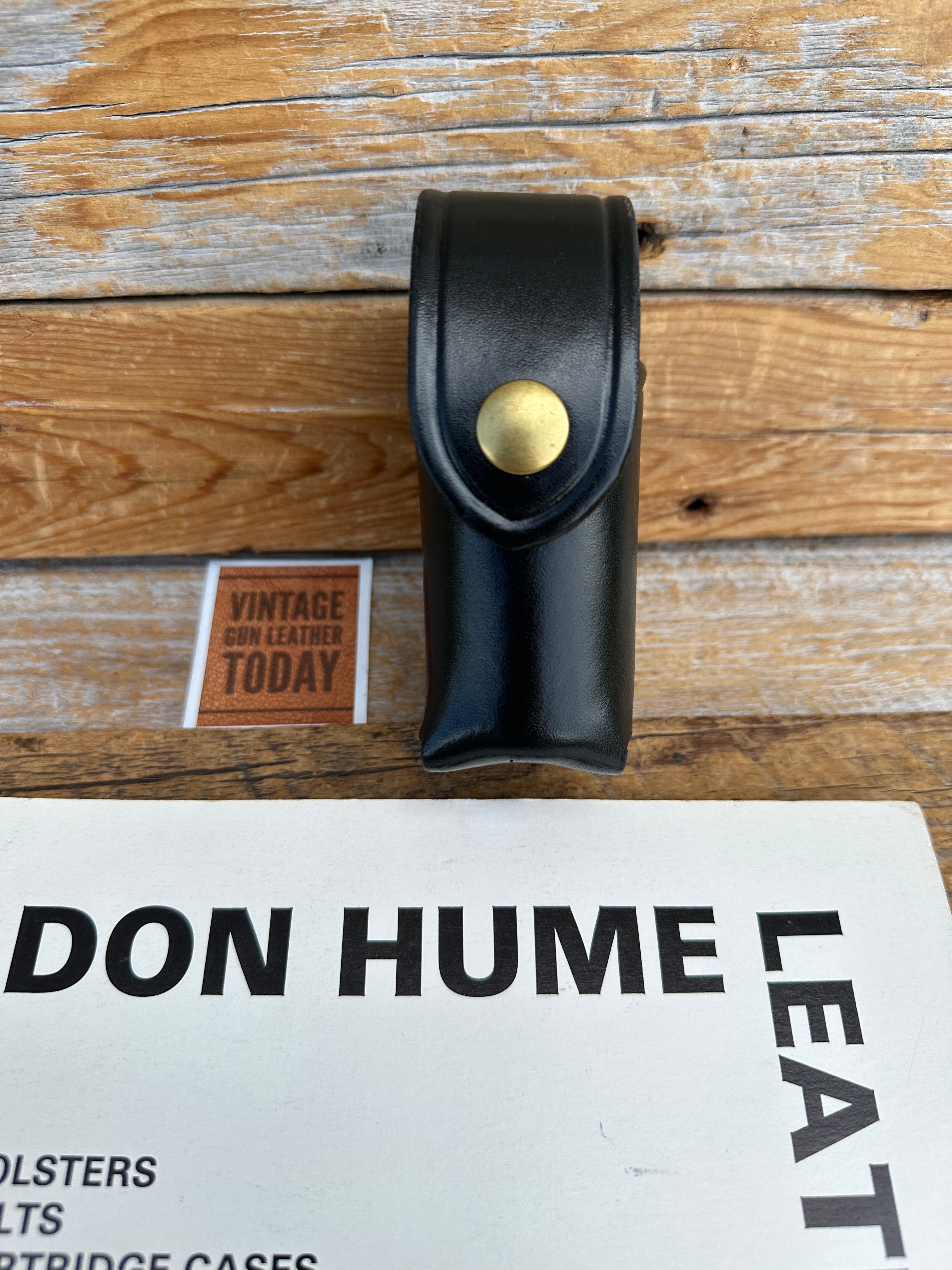 Don Hume C309-F Black Leather Brass Snap 2oz OC Mace Holder MK2 OC10 ...