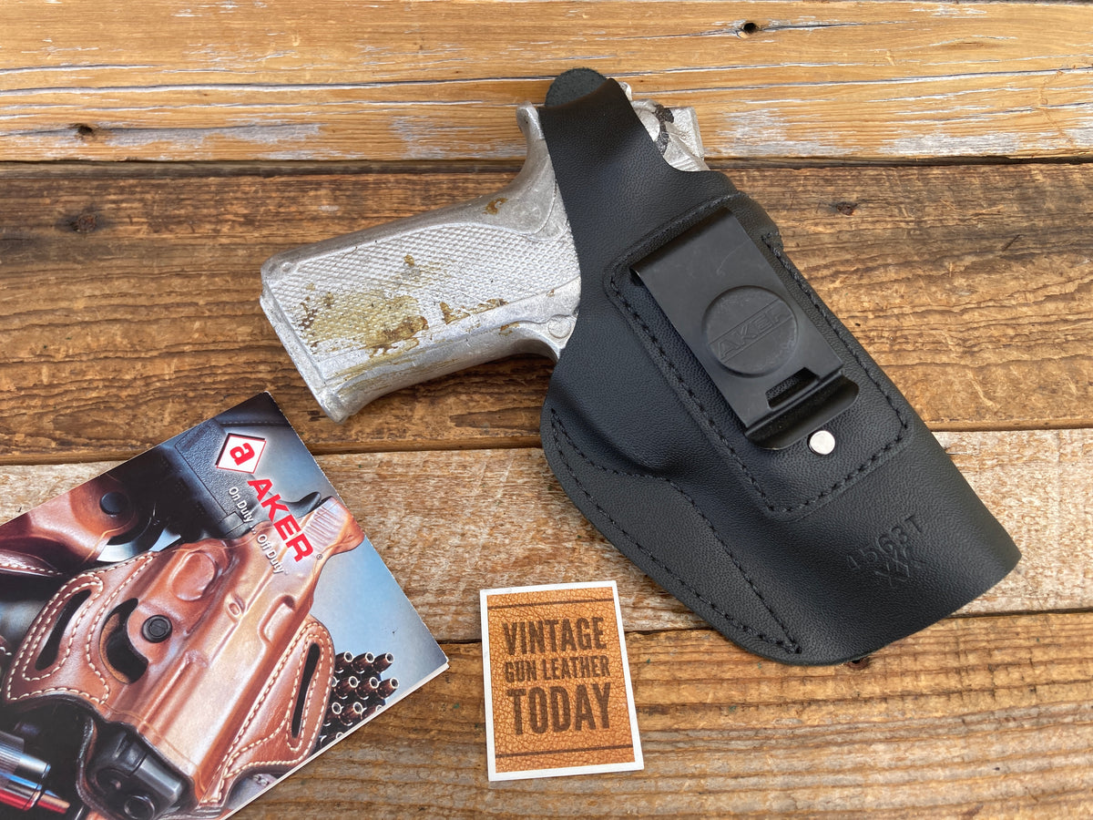 AKER Black Leather IWB Spring Special Holster For Smith Wesson S&W 456 ...