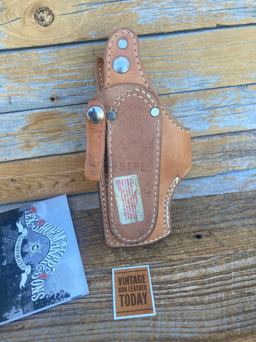 Vintage Tex Shoemaker 51PL OWB Paddle Holster For Ruger P90 Brown Bask ...