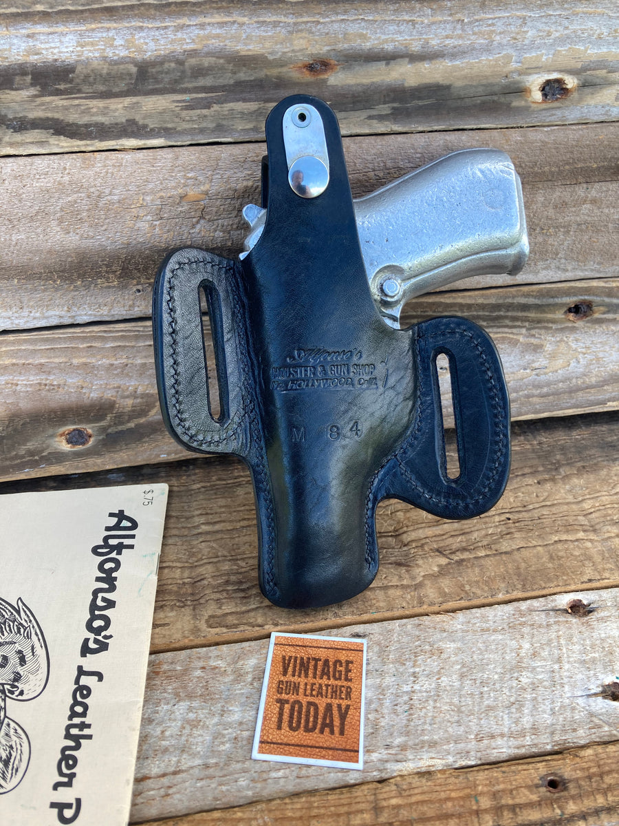 Alfonso's Black Basketweave Leather Black Stitch Holster For Beretta 8 ...