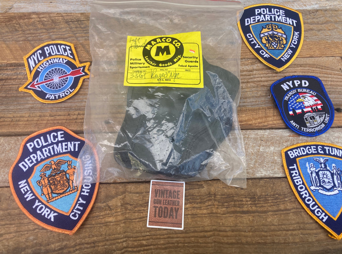 Vintage 1990s MARCO Leather Holster For NYPD 3" Ruger GP100 GPNY Spurl ...