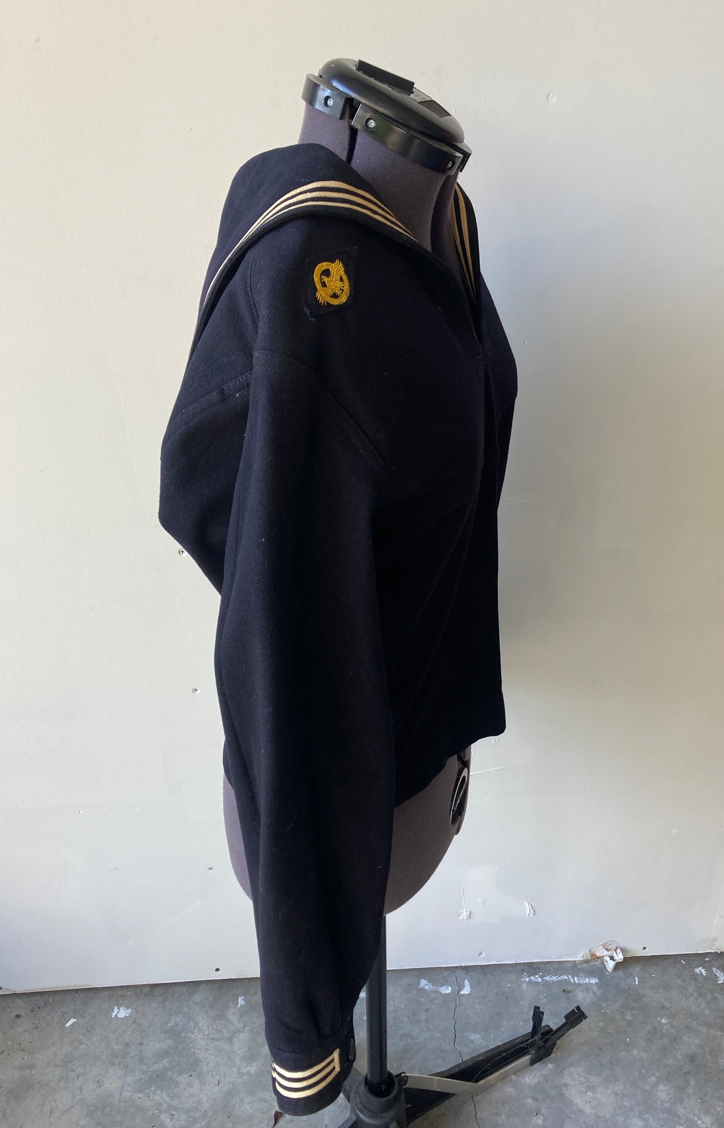 Original Military Vintage Navy Sailor Kracker Jack Blue Wool Tunic #2 ...